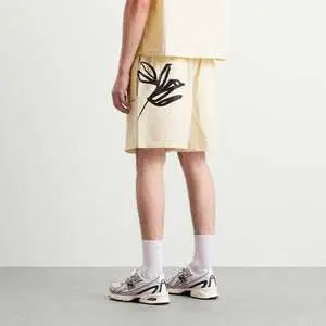 MKI MIYUKI ZOKU Washed Ink Flower Shorts