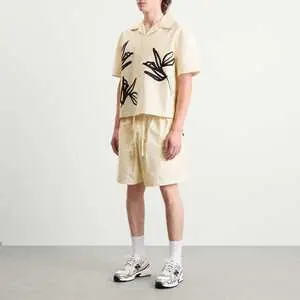 MKI MIYUKI ZOKU Washed Ink Flower Shorts