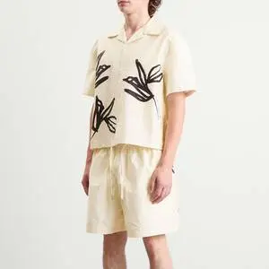 MKI MIYUKI ZOKU Washed Ink Flower Vacation Shirt Presented End