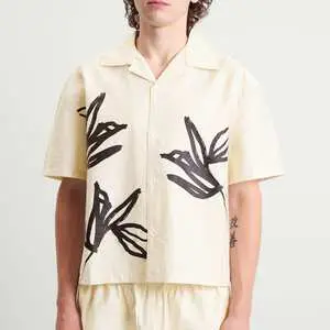 MKI MIYUKI ZOKU Washed Ink Flower Vacation Shirt Presented End