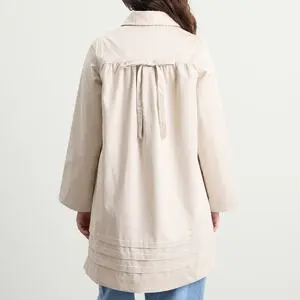 DAMSON MADDER Mercedes Bow Reversible Trench Coat