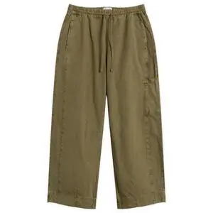 DAMSON MADDER Felix Twill Trousers - Olive