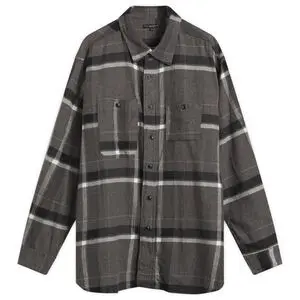 Engineered Garments Brushed Big Plaid Work Shirt - Grey/black