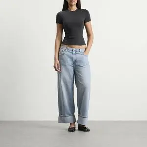 SKIMS Cotton Jersey T-shirt - Soot