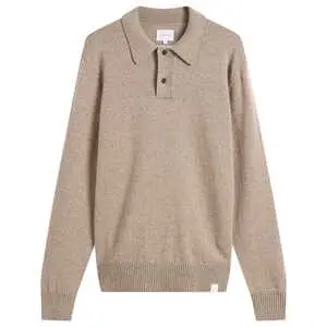 Norse Projects Standard Merino Lambswool Polo - Clay