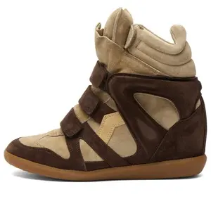 Isabel Marant Étoile Bekett Wedge Sneakers - Chocolate/s/brown