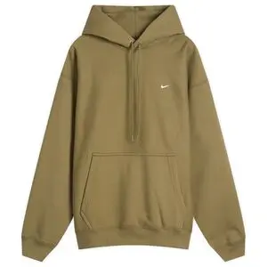 Nike Solo Swoosh Pullover Hoodie - Medium Olive/white