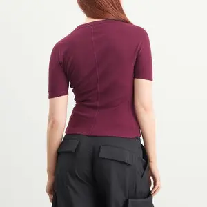 Y3 Fitted T-shirt - Maroon