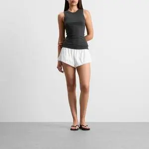 SKIMS Garment Washed Poplin Short