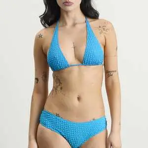 FRUITY BOOTY Seersucker Halter Bikini Bottoms
