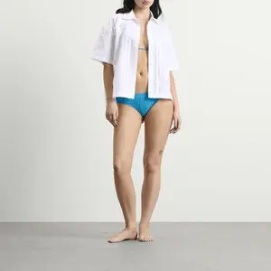 FRUITY BOOTY Seersucker Halter Bikini Bottoms