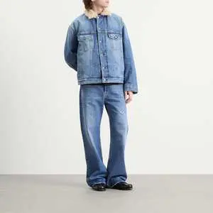 Acne Studios Vintage Blue Padded Robert Denim Jacket