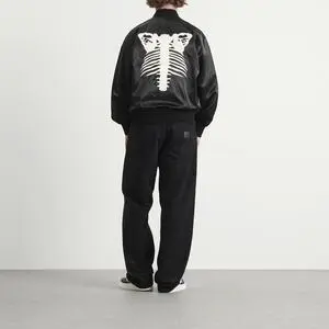 A BATHING APE Skeleton Logo Souvenir Jacket