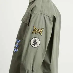 A BATHING APE Logo Military Shirt