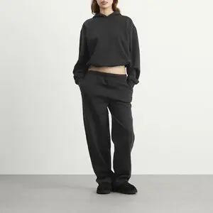 SKIMS Cotton Fleece Classic Pullover Hoodie - Onyx