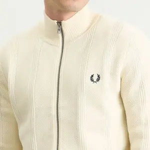 Fred Perry Textured Zip Through Cardigan