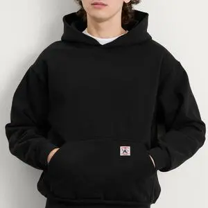 RANDY'S GARMENTS Heavyweight Logo Hoodie - Black
