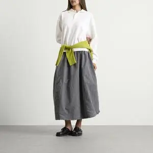 You Must Create Parachute Midi Skirt - Charcoal