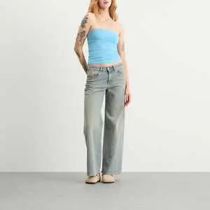 SKIMS Cotton Jersey Tube Top - Water