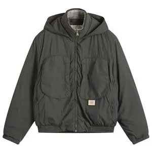 RANRA Purs Padded Nylon Hoodie Jacket - Peat