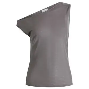 ST. AGNI Fine Jersey Asymm Top - Soot