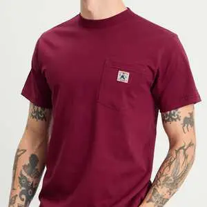 RANDY'S GARMENTS Randy’s Garments  Logo Pocket T-shirt - Maroon