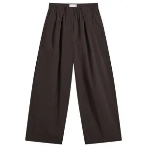 ST. AGNI Relaxed Pleat Pants - Bark