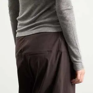 ST. AGNI Relaxed Pleat Pants - Bark