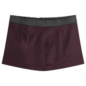 SKIMS Stretch Satin Mini Skirt - Currant