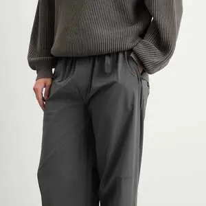 MELLOW CLO Stretch Nylon Trousers - Grey