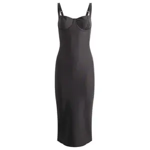 SKIMS Body Halter Midi Dress - Onyx