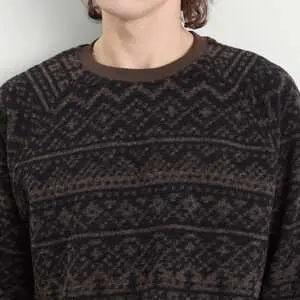 KESTIN Junction Knitted Fairisle Sweatshirt