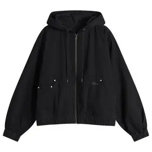 DIME Hooded Denim Jacket - Black