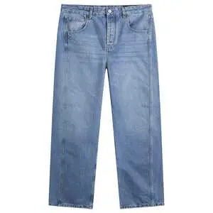 Jacquemus Blue Wash Denim Jeans - Blue/tabac