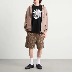 A BATHING APE Metal Ape Head T-shirt - Black