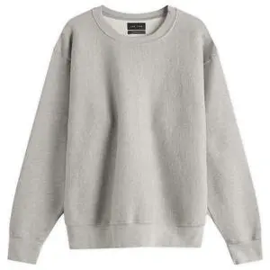 LES TIEN Heavyweight Crop Crew - Heather Grey
