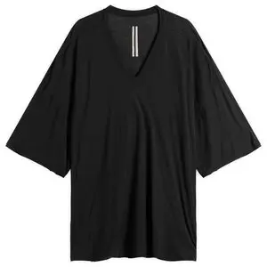 Rick Owens V Neck Tommy T-shirt - Black