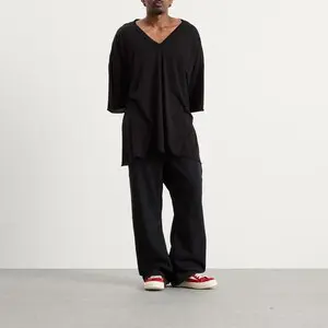 Rick Owens V Neck Tommy T-shirt - Black