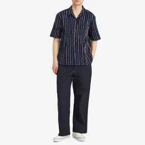 KARDO Ronen Embroidered Stripe Vacation Shirt