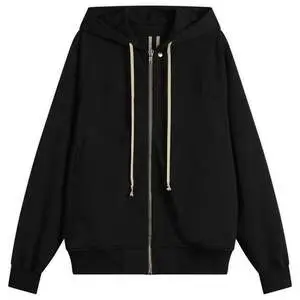 Rick Owens Zip Hoodie In | Size: | 100% Cotton | End Clothing - Black