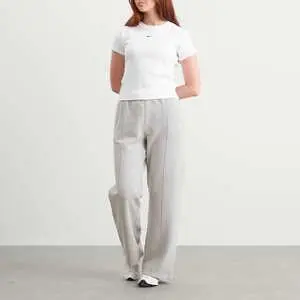 Nike Ribbed Cotton T-shirt With Embroidered Swoosh