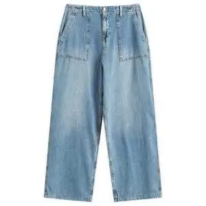 Good American Lite Linen Denim Pants - Indigo