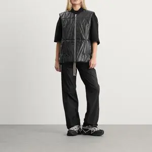 Rick Owens X Moncler Geocamo Flight Leather Vest