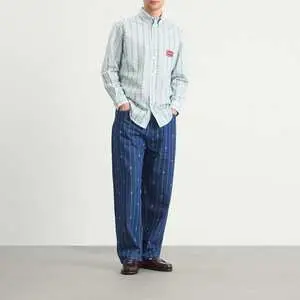Drole De Monsieur Stripe Logo Shirt
