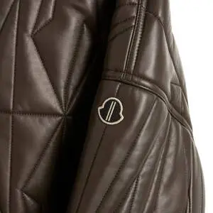 Rick Owens X Moncler Geocamo Quilted Leather Jacket