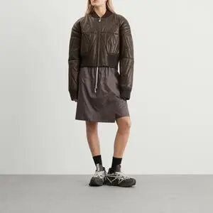Rick Owens X Moncler Geocamo Quilted Leather Jacket