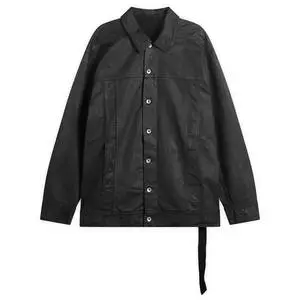 Rick Owens Jumbo Denim Worker Shirt - Black