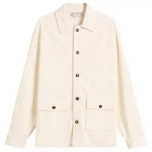 Drole De Monsieur Corduroy Overshirt - Ecru