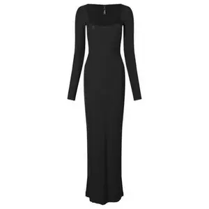 SKIMS Soft Lounge Long Sleeve Dress - Onyx