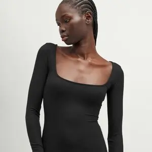 SKIMS Soft Lounge Long Sleeve Maxi Dress - Onyx